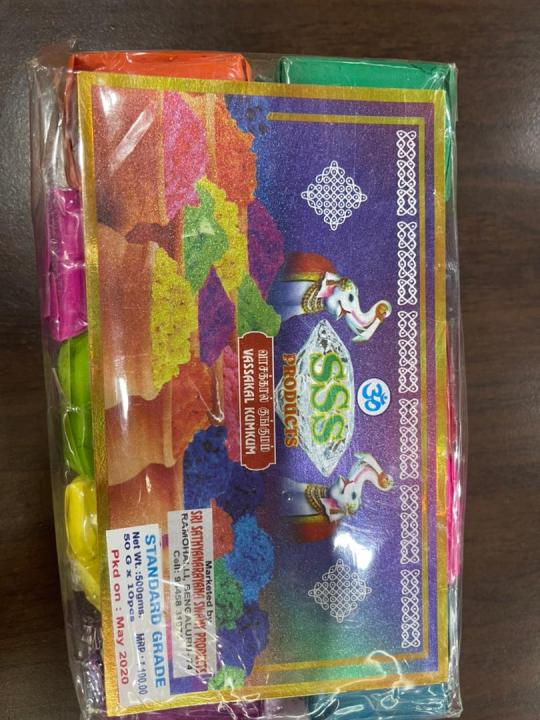 10 COLOUR RANGOLI KOLAM VASAKAL KUMKUM POWDER 500GM | Lazada