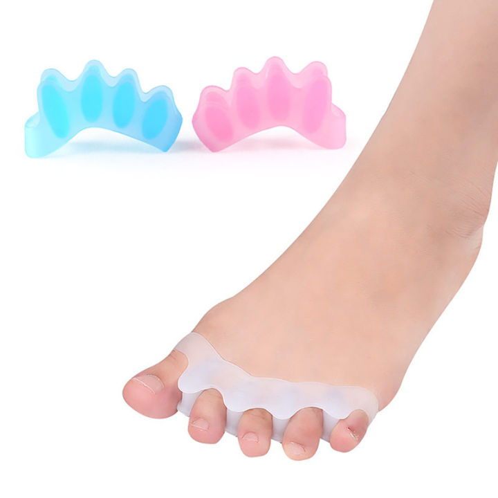 PureSkinCare 1pair Silicone Toe Separator Child Stretcher Straightener ...