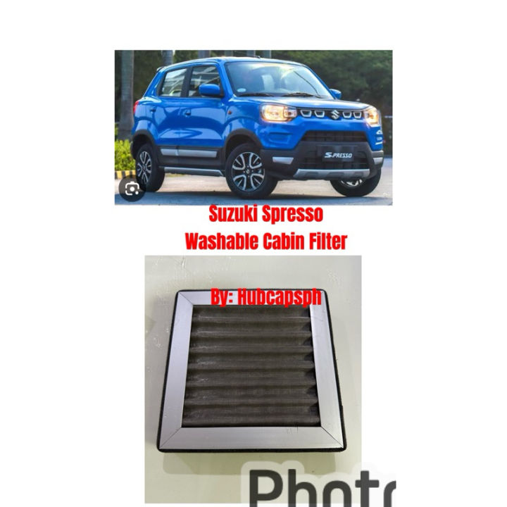 Washable Aluminum MUCH THICKER Aircon Cabin Filter for Suzuki Spresso ...