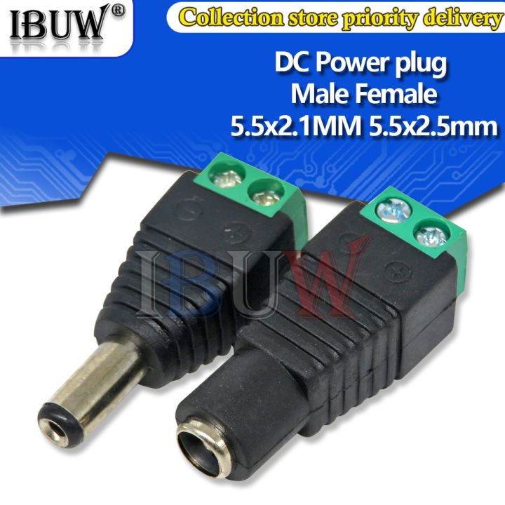 5pcs nam và nữ DC Phích Cắm Điện 5.5x2.1mm 5.5*2.5mm 12V 24V Giắc ...