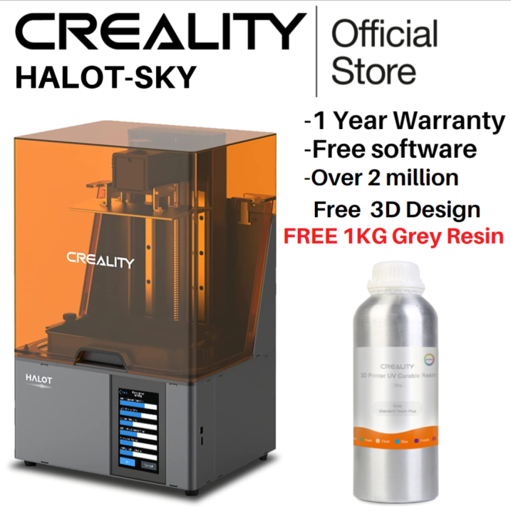 Creality HALOT Sky Resin 3D Printer, 8.9” 4K Large Mono LCD Resin ...
