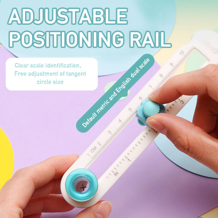 Adjustable 360 Round Cutting Knife DIY Compass Circle Cutter Perforator ...