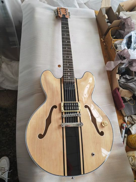 Gibson Custom Tom Delonge ES-333 2000 Natural Semi-hollow Body Double F ...