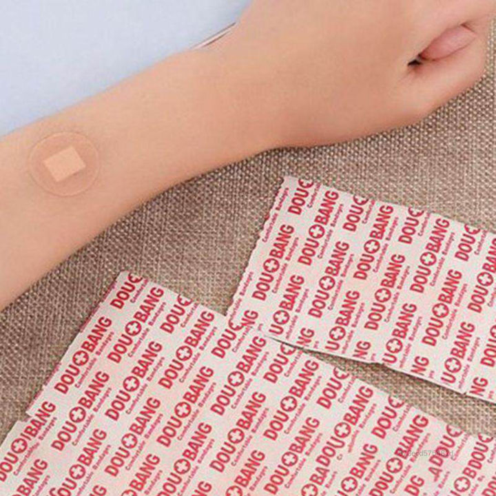 100Pcs/Bag Round Band Aid Wound Plaster Sterile Hemostasis Stickers ...