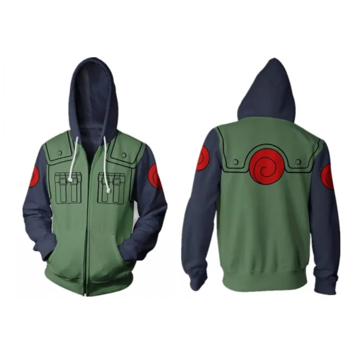 Hot Anime Naruto 3D Zip Jackets Cosplay Costumes Men Hoodies ...