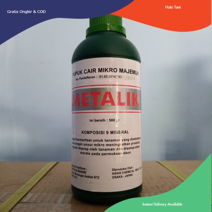 Pupuk Mikro Majemuk Metalik kemasan 500 ml Produksi Jepang | Lazada ...
