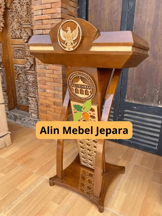 Mimbar masjid, mimbar pidato, mimbar podium, mimbar pengajian | Lazada ...