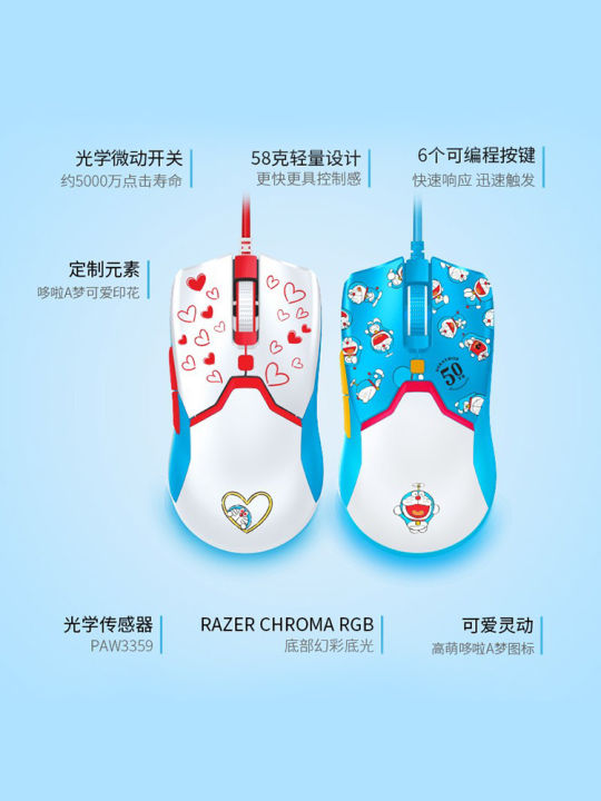 Razer Razer Snakebab Mini viper mini Doraemon Set Computer Cable Game ...