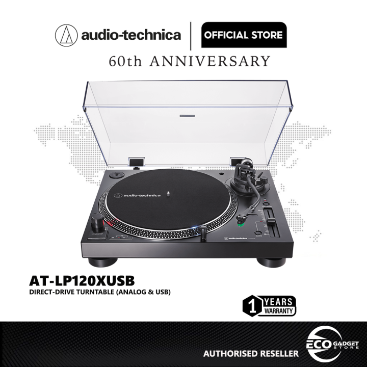 Audio-Technica AT-LP120XUSB Direct-Drive Turntable (Analog & USB) | Lazada