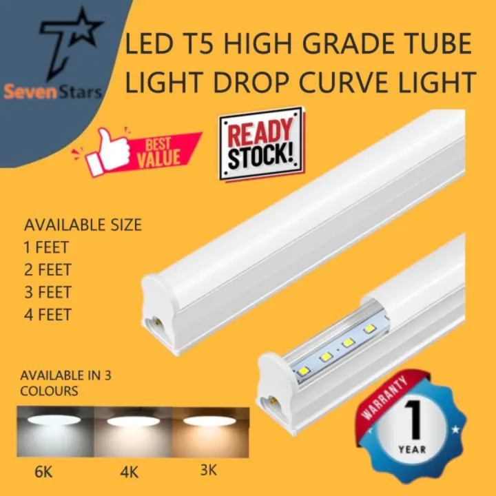LED T5 High Grade Tube Light Drop Curve Light Ceiling Light Lampu ...