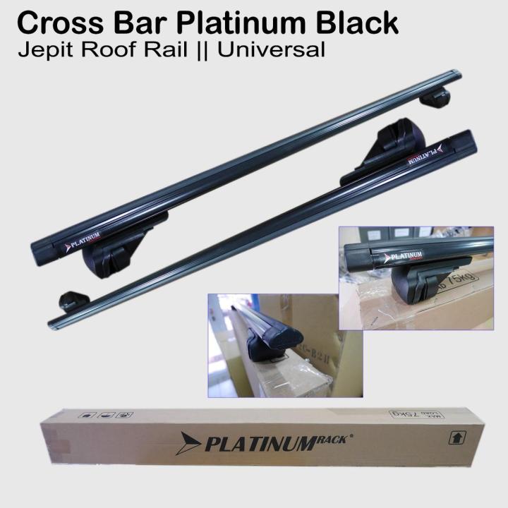 Cross Bar Crossbar Mobil Platinum Jepit Roofrail - Universal | Lazada Indonesia
