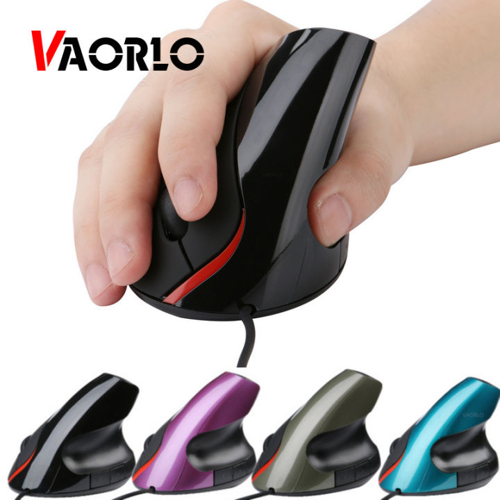VAORLO Wired Vertical Mouse Ergonomic Healthy Design Gaming Computer ...
