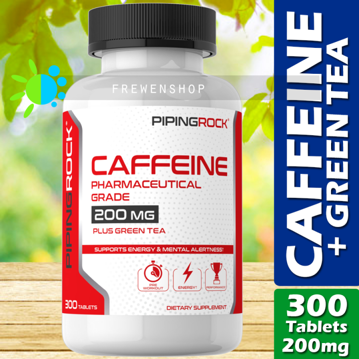 CAFFEINE 200mg Plus Green Tea Extract 300 or 100 Tablets / Capsules ...