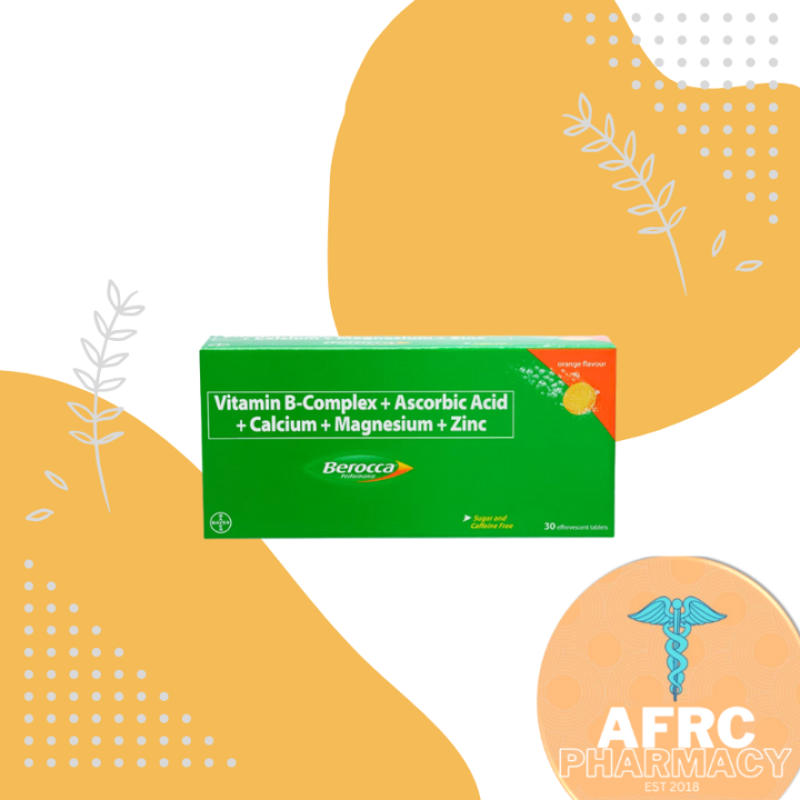 Berroca Effervescent Tablet Orang Flavor 30 Pieces | Lazada PH