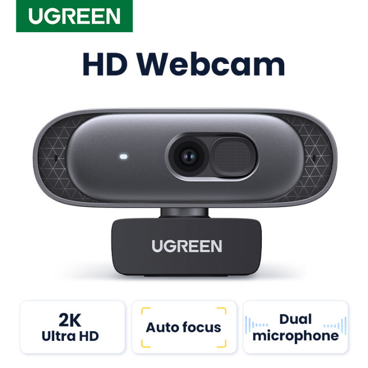 UGREEN USB Webcam 2K HD Mini Webcam For Laptop Computer Web Camera Dual ...