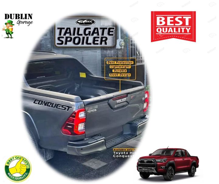SHARK TAIL GATE SPOILER for TOYOTA HILUX CONQUEST 2016 2017 2018 2019 ...