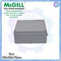 Mcgill Weatherproof Junction Box with Polyurethane Gasket MGJB Series ...