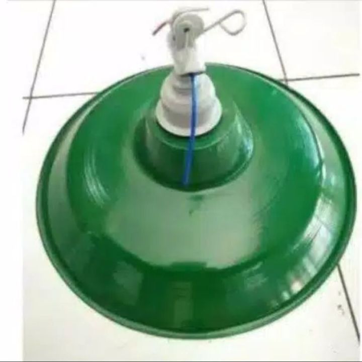 Kap Lampu Jalan Satu Set Wd Hijau Gantung E27/Lampu tiang/ Kap jalan/ Fitting keramik | Lazada ...