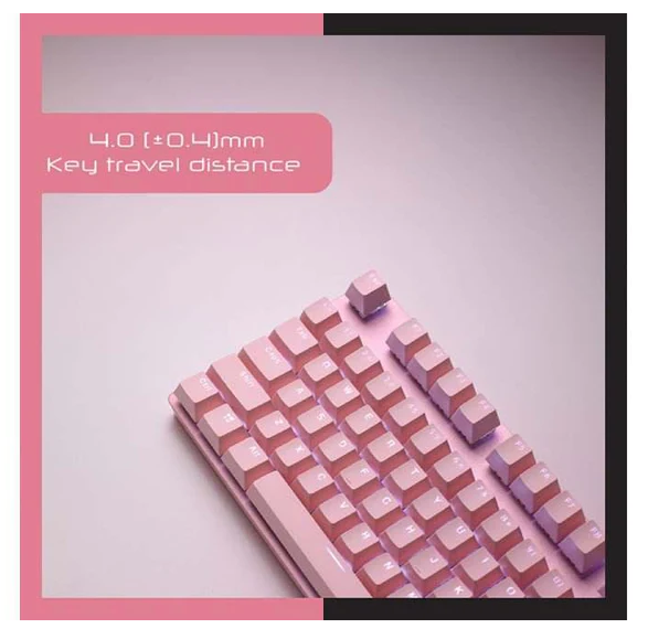 Rapoo V500 Pro Gaming Mechanical Backlit Keyboard | Pink | Lazada PH