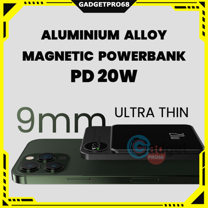 Q9 Wireless Magnetic Powerbank 20W PD Super Fast Charge Mini Power Bank ...