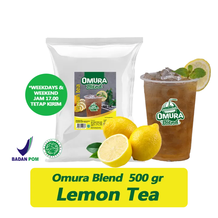 OMURA POWDER Bubuk Minuman Mix Gula Rasa Lemon Tea / Teh Lemon Instant ...