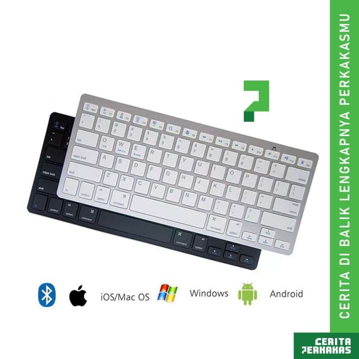 Wireless Keyboard Bluetooth BK3001 CP / Portable Slim Thin Design ...