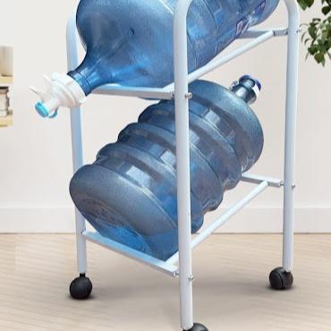 Rak Galon 2 Susun Besi Pakai Roda Penyimpanan Galon | Lazada Indonesia