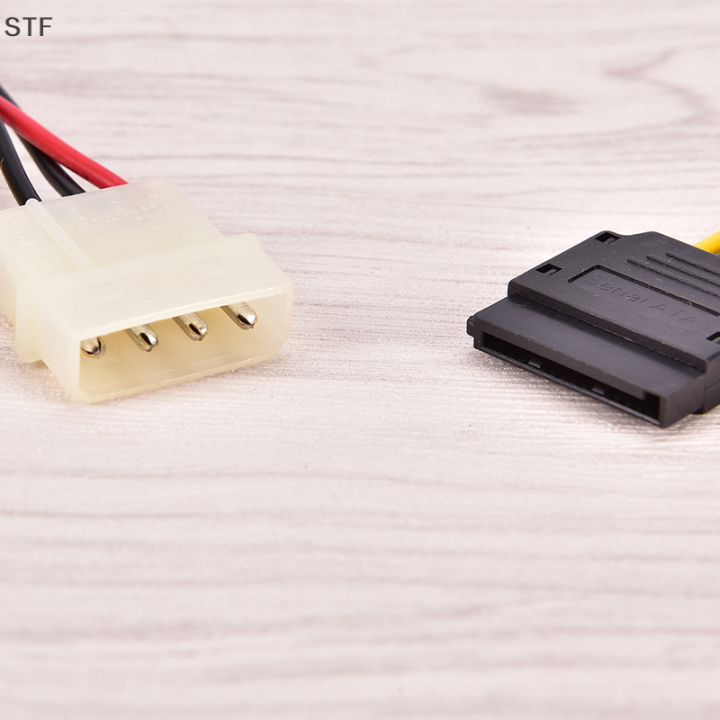 STF 4-Pin IDE SATA Power Adaptor Cable 4 pin to 15 pin For HDD Hard ...