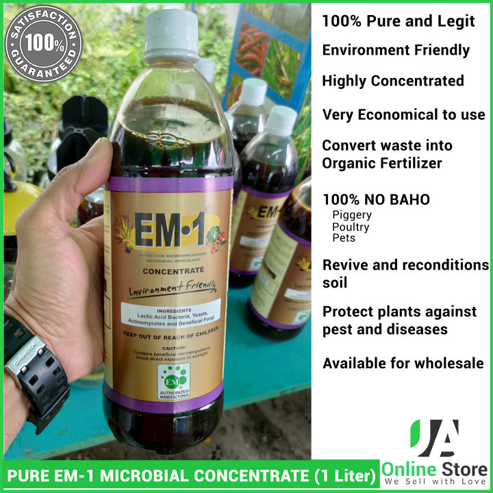 EM1 MICROBIAL CONCENTRATE (1 Liter) PURE and LEGIT - easy to use ...