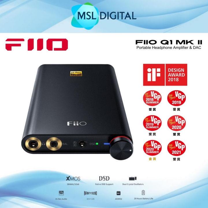 FiiO Q1 Mark II Portable Headphone Amplifier & DAC | Lazada FiiO Q1 Mark II Portable Headphone Amplifier & DAC | Lazada