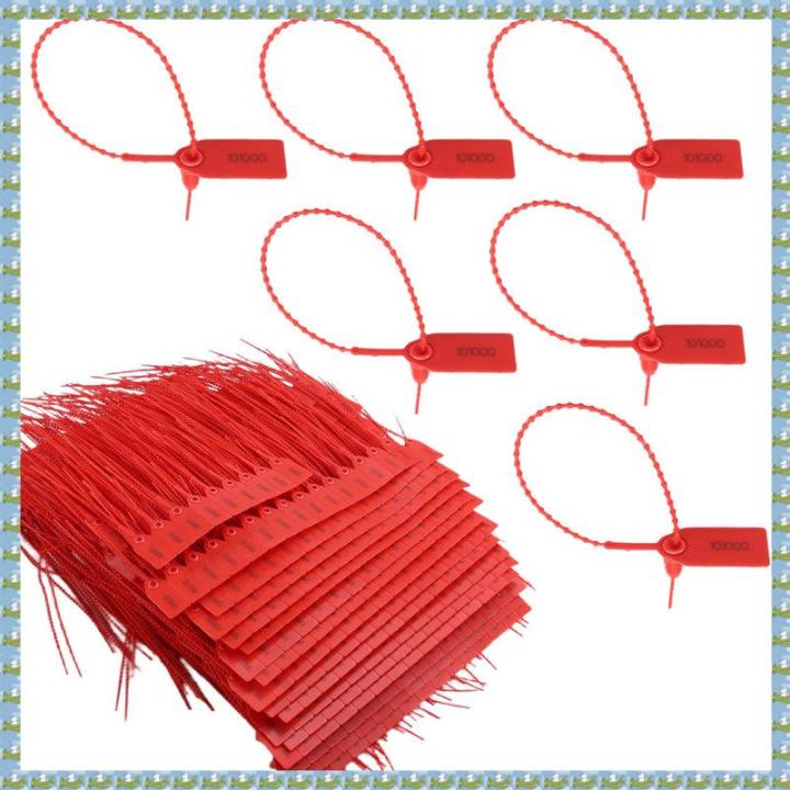 (CEFY) 1000 Pcs Plastic Tamper Seals Tags Seals Safety Numbered Zip ...