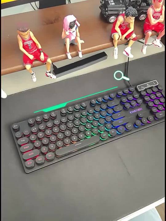 Pelopor GX30 Papan Kekunci R Punk Mekanikal Rasa Berwayar Pelangi ...