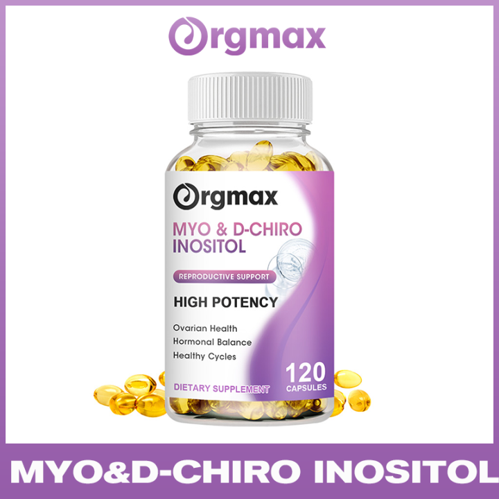 Orgmax Myo & D-Chiro Inositol Capsules 600mg Support Ovarian Function ...