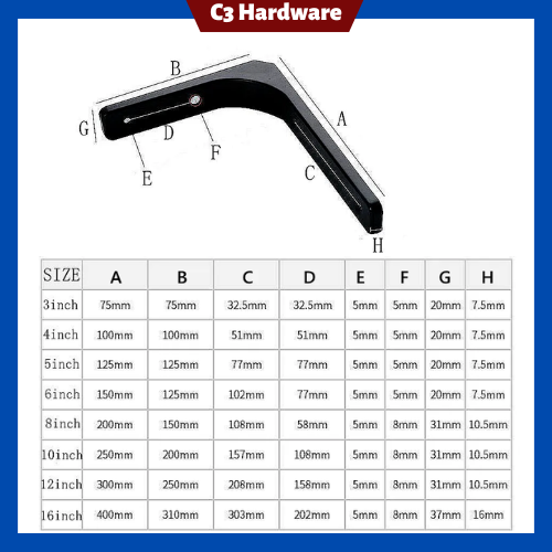 Per Piece no screw included Shelf Bracket Hardware Triangular Mounting ...