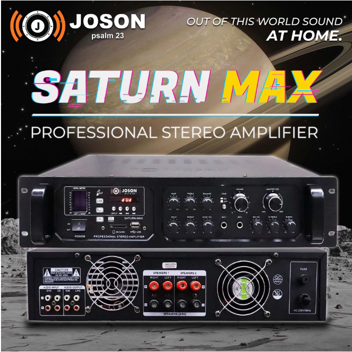 JOSON SATURN MAX Professional Digital Power Amplifier 2000W PMPO USB+SD ...