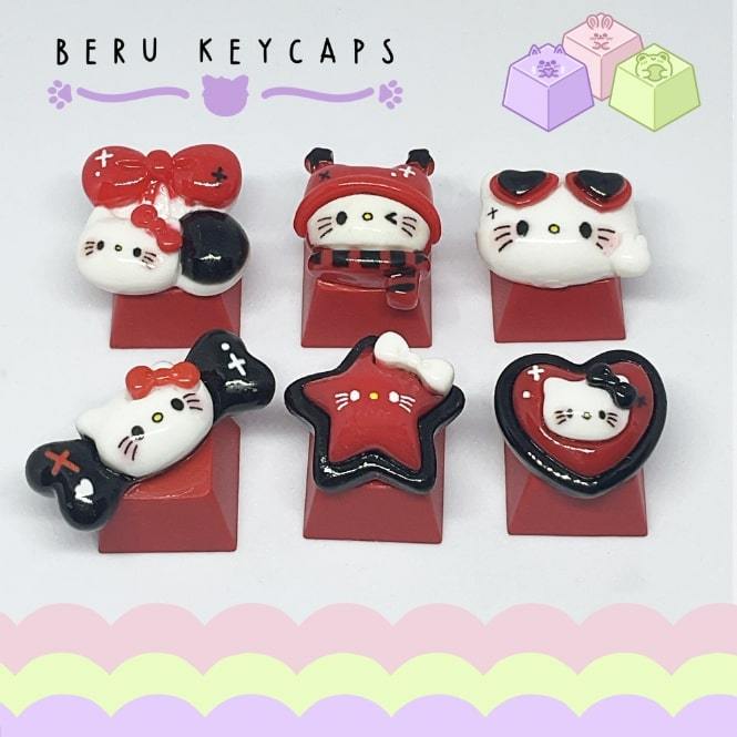 Sanrio Hello Kitty Rockstar Keycaps | Lazada