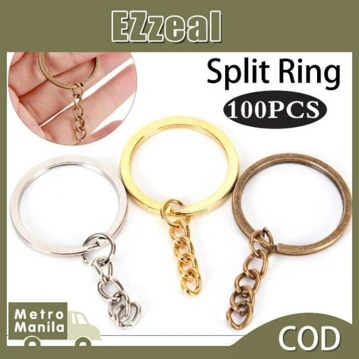 Keychain Ring 100pcs Key Rings Metal Keychain Rings Keychain Split Ring ...