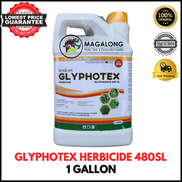 GLYPHOTEX HERBICIDE - GLYPHOSATE 480SL - Like DEMOLITION X MOWER ...