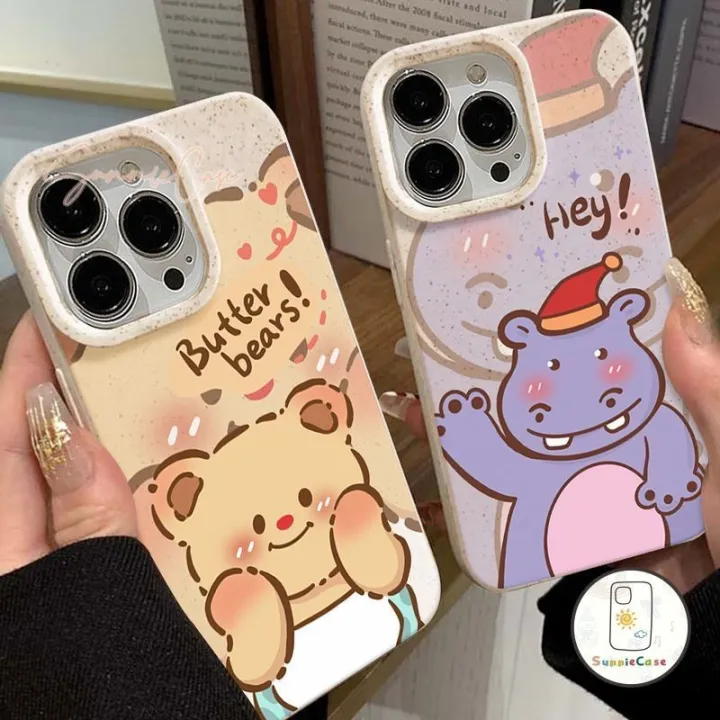 Butter Bear ฮิปโปโปนุ่ม เคสinfinix Smart 8 5 7 Hot 40i 30 20 30i Play ...