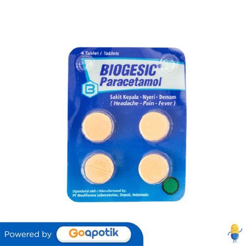 Biogesic 500 Mg Strip 4 Tablet | Lazada Indonesia