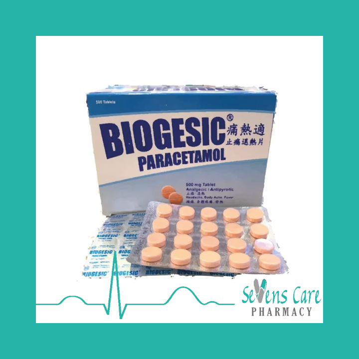 Biogesic Paracetamol 500mg Tablets 20's /1 strips | Lazada