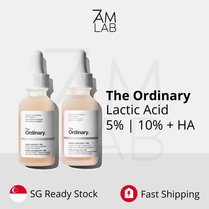 (SG Stock) The Ordinary Lactic Acid 5% | 10% + HA 30ml | Lazada Singapore