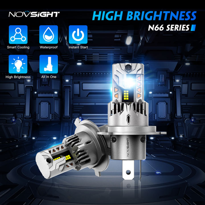 Novsight Newest N66 Car H4 LED Headlight H11 150W 20000LM 6500K Car Lights Fog Light 1Pair Plug ...