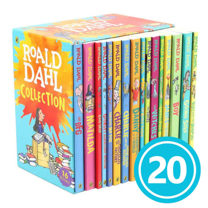 [Original] Roald Dahl 20 boxed books for children to read and learn new ...