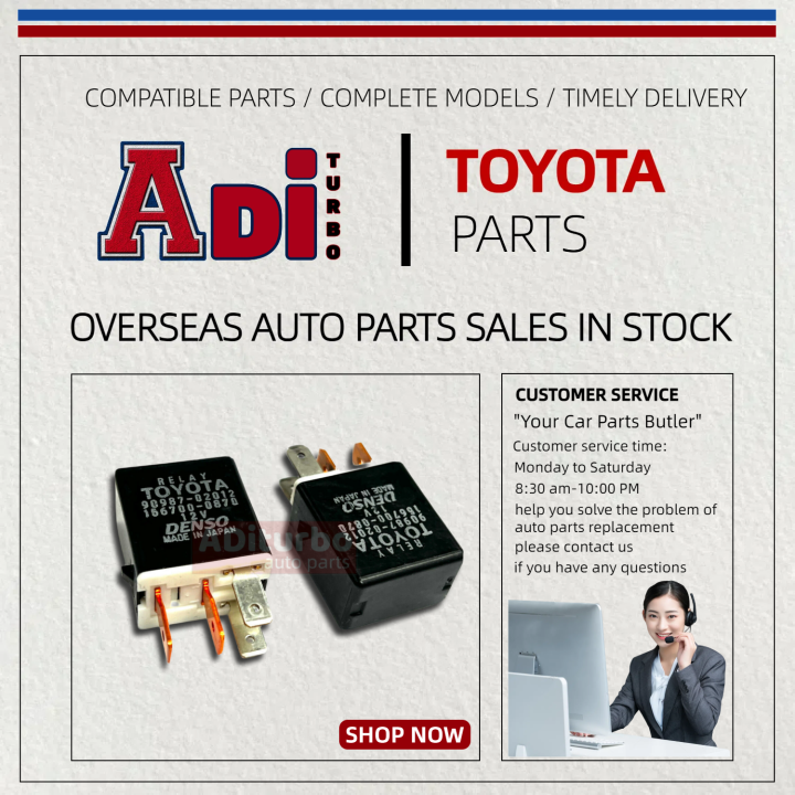 DENSO TOYOTA WATER PUMP RELAY 12V 4PIN 90987-02012/156700-2560 | Lazada PH