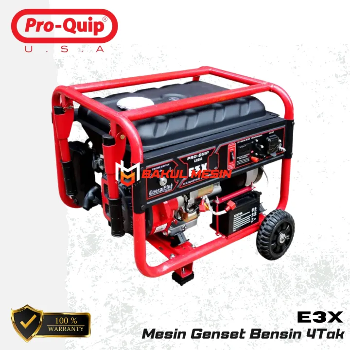 ProQuip E3X Mesin Genset Bensin 3000Watt Generator Set Bensin 4tak ...