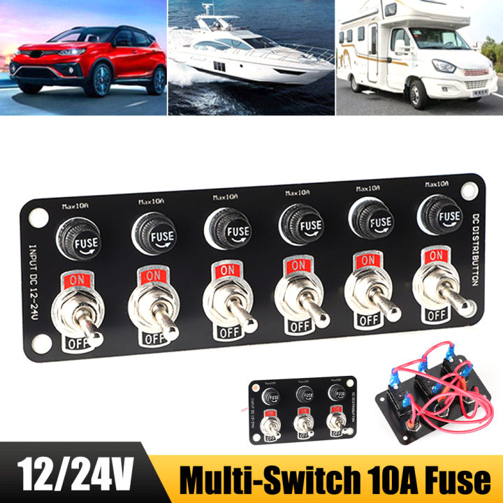 12V Rocker Switch 12V DC 30 Amp SPST Blue Rocker Switch - ON/OFF Toggle ...