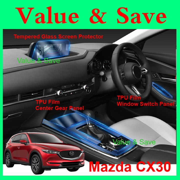 Mazda CX30 CX-30 2020 - 2025 Protective TPU Film for RHD Center Gear ...