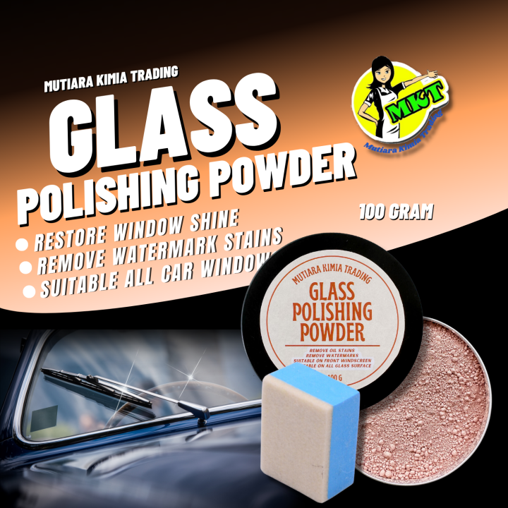 100g Glass Polishing Powder removing watermark stains cuci kotoran ...