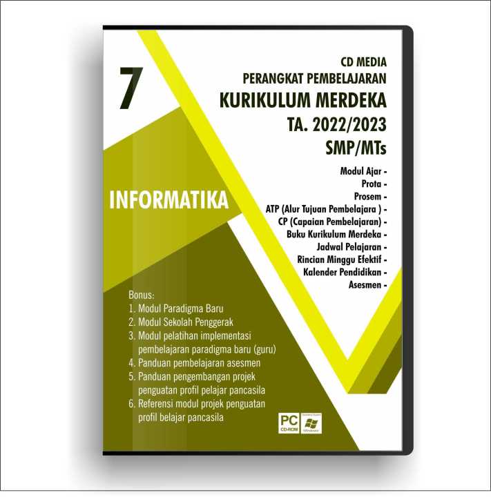 CD PERANGKAT MODUL AJAR / RPP KURIKULUM MERDEKA / KUMER INFORMATIKA KLS ...